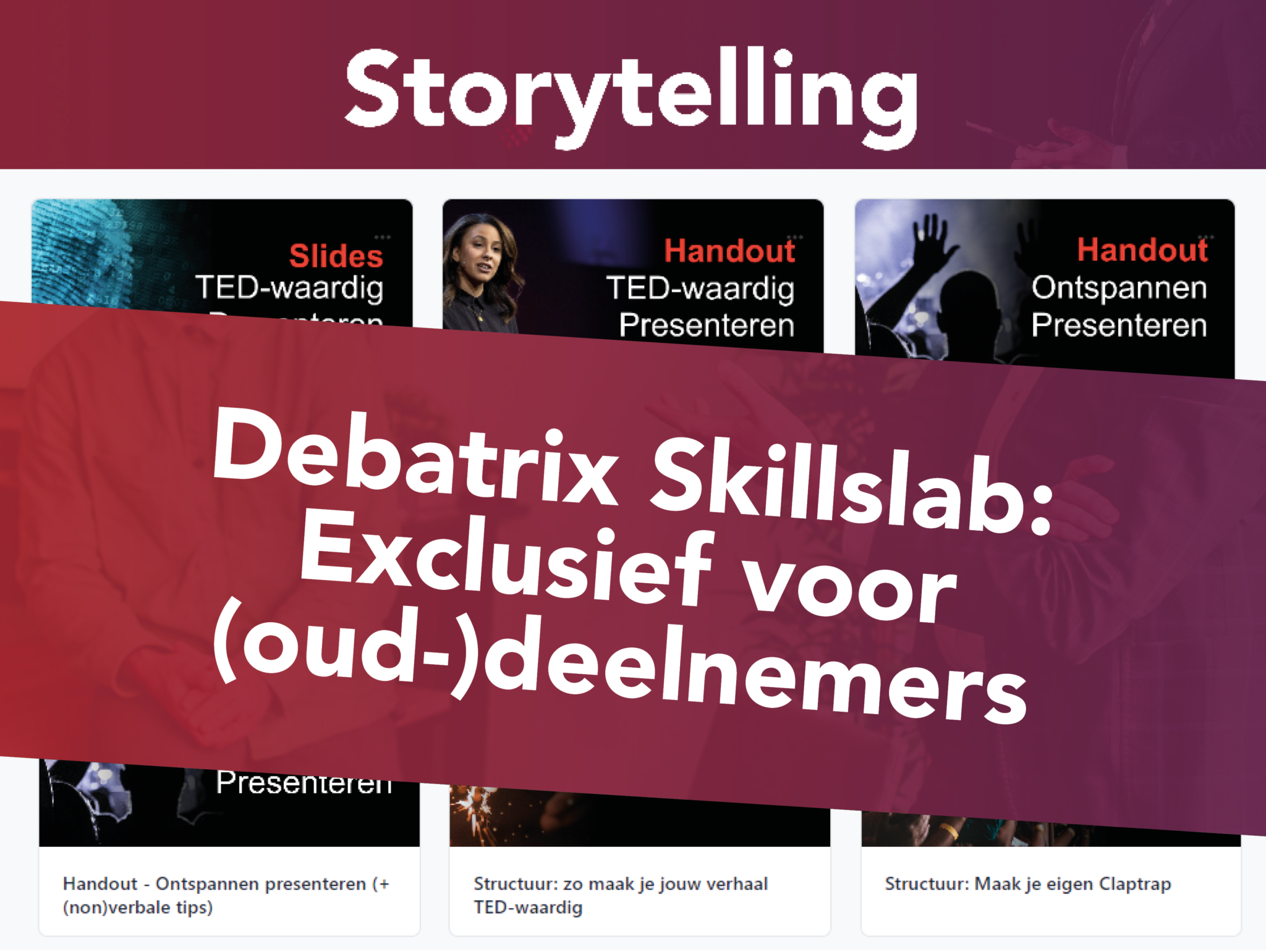 Debatrix Skillslab - Debatrix® Vergroot je overtuigingskracht!